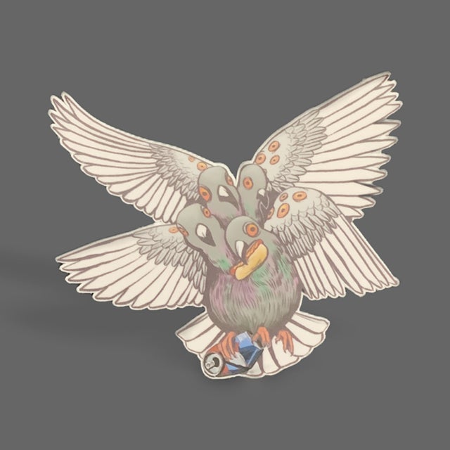 Sticker: Biblically Accurate Pigeon