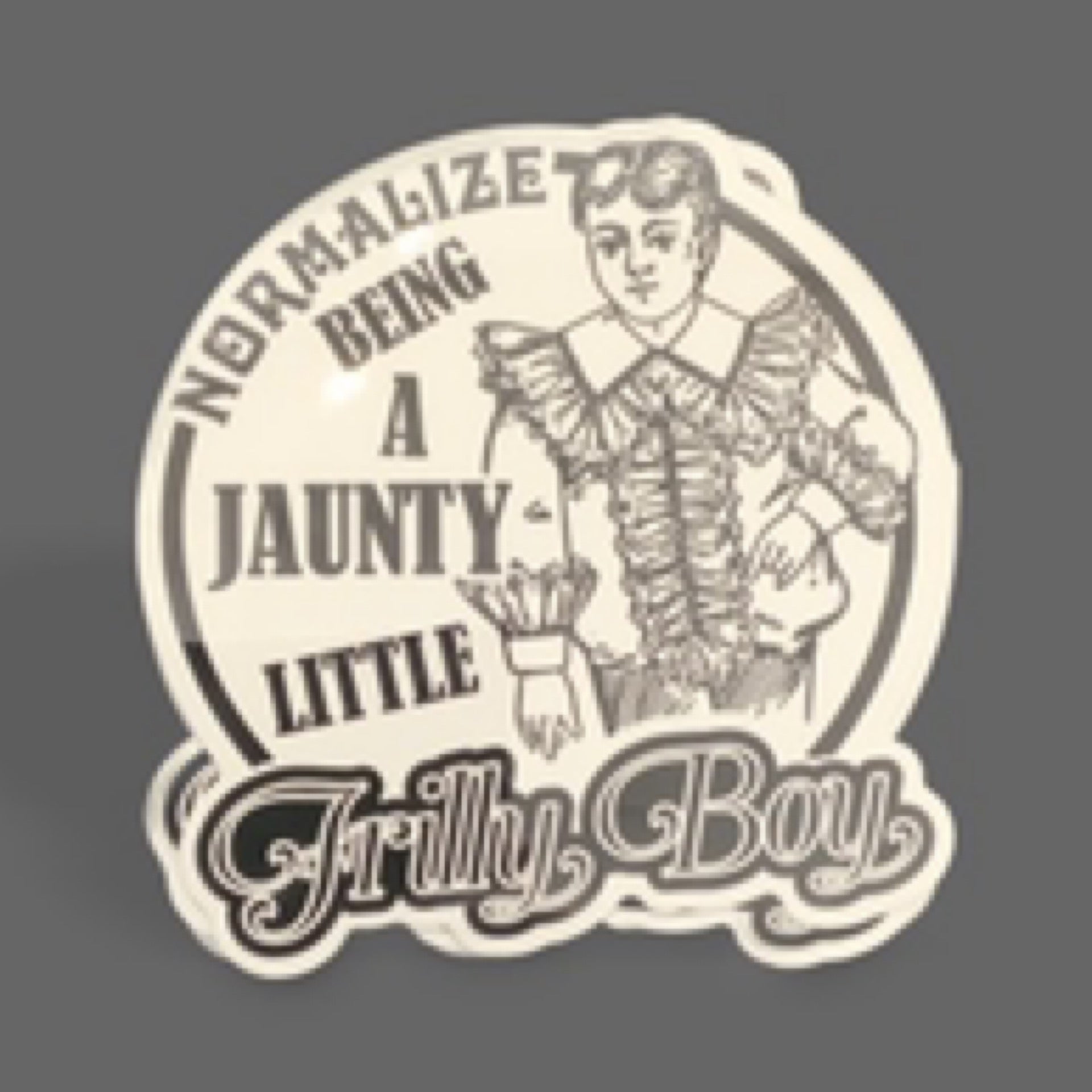 Sticker: Frilly Boy | Little Ghosts